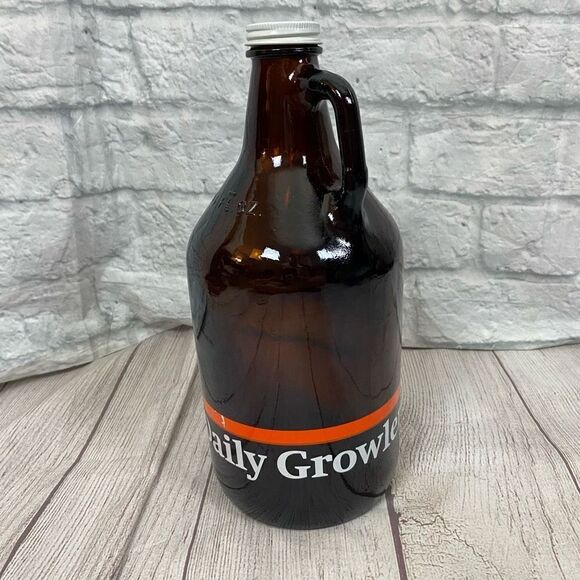 No Brand | Dining | The Daily Growler64fl Oz Glass Collectible Bottle ...
